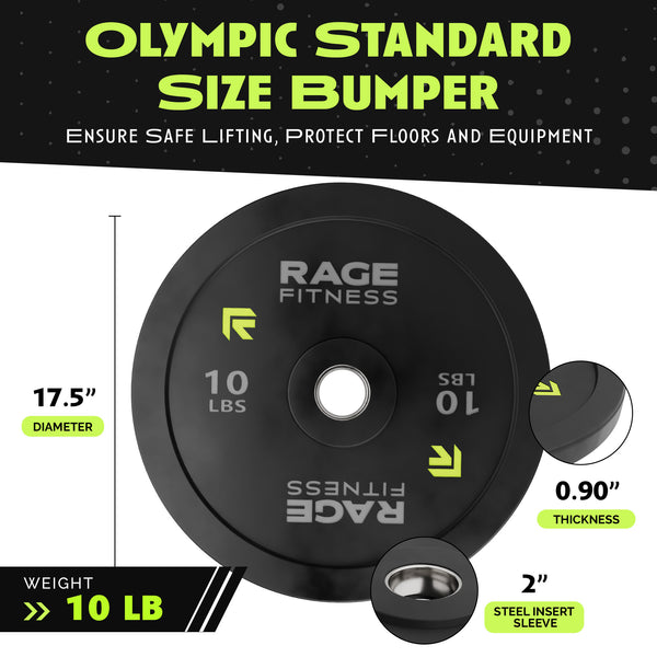 Rage Fitness Bumper Plates - Shop Now